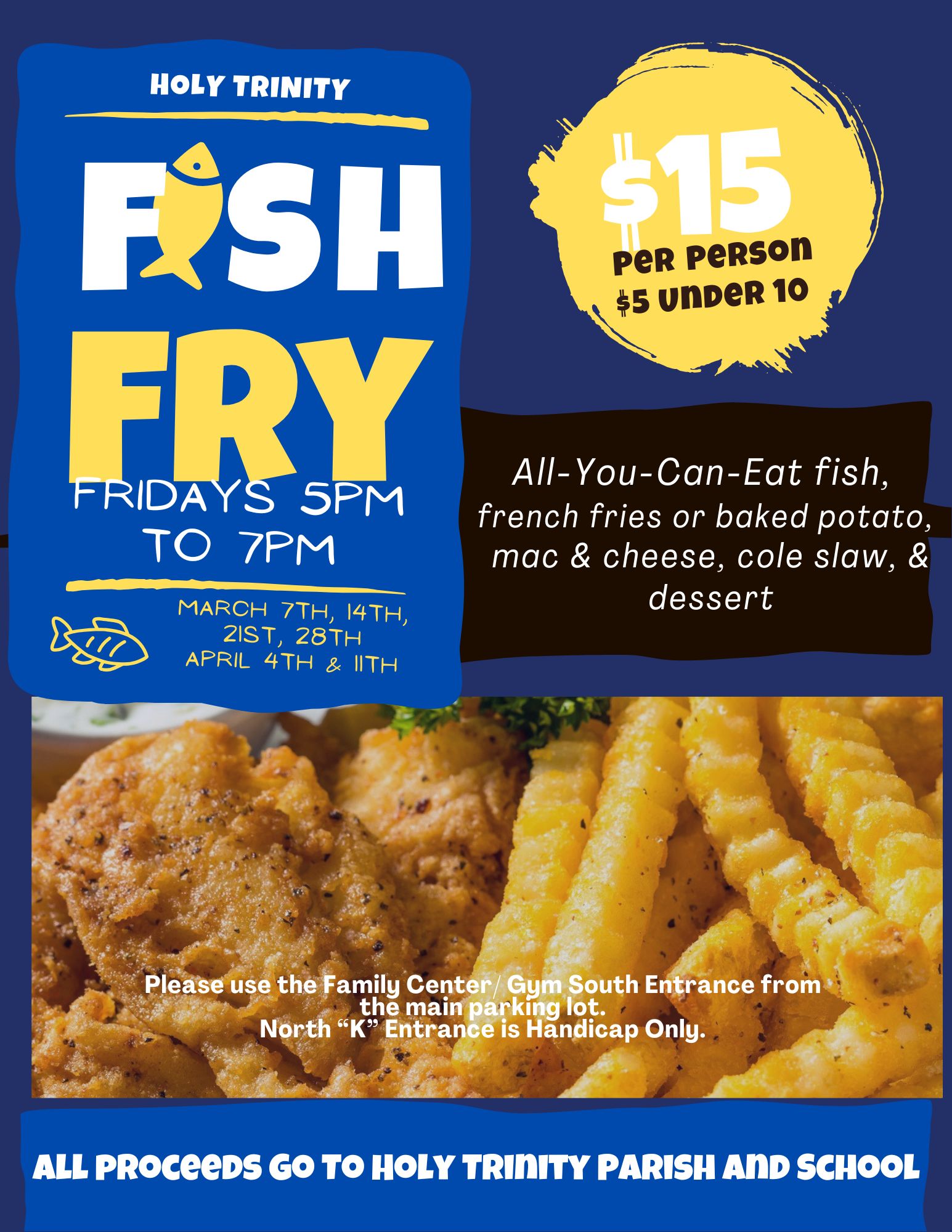 Our Famous Fish Fry Fridays are almost here!! – Holy Trinity
